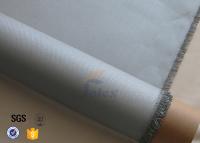 China 0.45mm Grey 430g/m² PU Coated Fiberglass Fire Blanket - 1100°C Instant Heat Resistance for sale