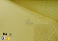 China Plain / Twill Weave Aluminized Kevlar Fabric 1000D Yellow Chemical Resistance for sale