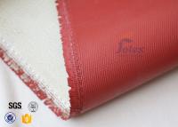 China 1200°C Red Silicone Coated High Silica Fabric - 1300g/m² Weight, 1.4mm Thickness Thermal Insulation Material for sale