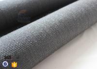 China 800gsm Black Vermiculite Coated Fiberglass Fabric - 1mm Thickness, 1100℃ Thermal Insulation Material for sale
