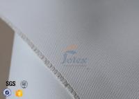 China 800 G/M2 0.8mm White PU Coated Fiberglass Fabric For Fire Resistant Blanket for sale
