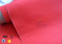 China 0.45mm Red Acrylic Coated Fiberglass Fire Blanket For Industrial Fire Blanket for sale
