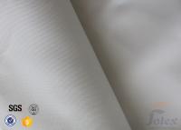 China 14oz 0.45mm White Silicone Coated Fiberglass Fabric Emergency Fire Blanket for sale