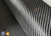 China 3K 240gsm Carbon Fiber Cloth Twill Weave Decoration Silver Coated Cloth for sale
