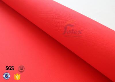 China Fire Blanket Material 480GSM 0.45mm Red Acrylic Coated Fiberglass Cloth Fabric for sale