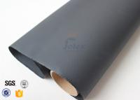 China Black PU Coated Fiberglass Fabric 0.5mm 530gsm Durable Welding Protection for sale