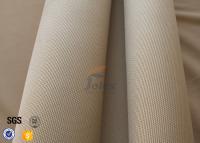 China 800℃ Fiberglass Fire Blanket 1.2mm 1150g , Satin Weave Brown Silica Fabric for sale