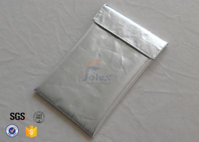 China Fiberglass Non Irritating Fire Resistant Cash Bag With Two Fireproof Layers for sale
