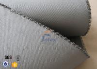 China Grey 1500gsm 1.5mm E Glass Cloth , Silicone Coated Fiberglass Cloth Sheets for sale