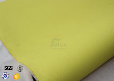 China 0.5MM Yellow PU Coated Fiberglass Fabric Welding Fire Blanket Cloth 530GSM for sale