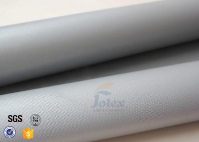 China 0.7mm 960gsm Welding Fiberglass Fire Blanket Silicone Coated Grey Coating for sale
