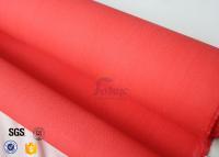 China 0.45Mm 530GSM Fiberglass Cloth Roll Red Acrylic Coated For Welding Blanket for sale