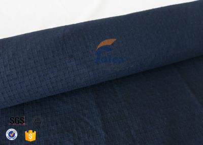 China Nomex  210gsm 155cm Navy Blue Fire Retardant Kevlar Aramid Fabric for sale