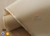 China Brown 0.7MM Silica Fabric Fiberglass Thermal Insulation Materials High Strength for sale