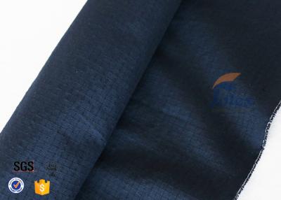China Navy Blue 210g Kevlar Aramid Fabric Flame Retardant / Abrasion Resistant for sale
