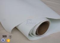China 0.7mm 900g White Polyurethane PU Coated Fiberglass Fabric Welding Blanket for sale