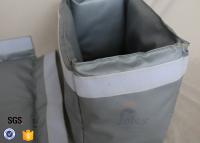 China 300℃ Industrial Fiberglass Jacket Removable Thermal Insulation Cover Grey for sale