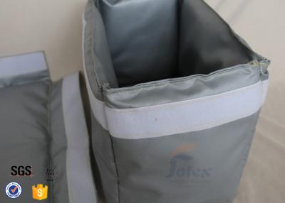 China 300℃ Industrial Fiberglass Jacket Removable Thermal Insulation Cover Grey for sale