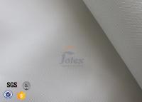 China White Silicone Fiberglass Fabric 490GSM Chemical Resistant Fire Blanket Cloth for sale