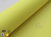 China Yellow Acrylic Coated Fiberglass Fire Blanket 530GSM 0.43MM For Welding for sale