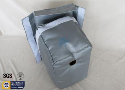 China Grey Thermal Insulation Jacket Removable Fiberglass Cover 300℃ 25MM for sale