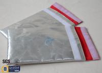 China Fireproof Bag Document Cash Envelope 1022℉ Silver Non Itchy Fiberglass Cloth for sale