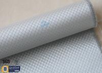 China Silver Coated Fabric Aluminized Fiberglass Cloth 6.5OZ 0.2MM 260℃ Checked for sale