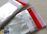 China 17x27cm Fireproof Document Bag with 1022°F Heat Resistance - Silver Aluminized Fiberglass Construction for sale