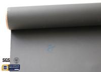 China Black Heat Thermal Insulation Materials 0.43MM 530GSM Acrylic Fiber Glass Fabric for sale