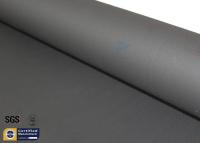 China Acrylic Coated Fiberglass Fire Blanket Fabric Welding Protection Black 0.43MM for sale