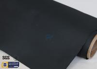 China Acrylic Coated Fiberglass Fire Blanket Fabric 260℃ 15.6OZ Black 39