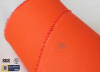 China 260GSM Acrylic Coated Fibreglass Fabric Orange 0.22MM 39