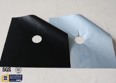 China Black PTFE Fiberglass Fabric 260℃ Non Stick Stovetop Burner Protector for sale
