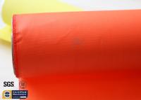 China Acrylic Coated Fibreglass Fabric Orange 260GSM 0.22MM Heat Resistant 260℃ for sale