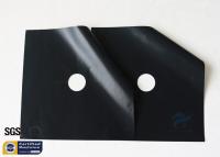 China Fiberglass Fabric Stovetop Burner Protector Black PTFE 260℃ 27X27CM for sale