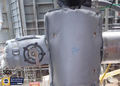 China Transmitter Thermal Insulation Covers Removable Grey Fiberglass Materials 300℃ for sale