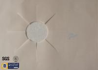 China PTFE Coated Fiberglass Fabric 260℃ 0.12MM Beige Non Stick Stovetop Burner Cover for sale