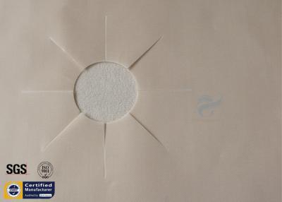 China PTFE Coated Fiberglass Fabric 260℃ 0.12MM Beige Non Stick Stovetop Burner Cover for sale
