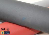 China Fiberglass Fabric Acrylic Coated 490GSM Black 260℃ Sparks Welding Blanket Cloth for sale