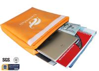 China Non-Itchy Fireproof Document Bag 11x15x2 Inches with 1022°F Heat Resistance and Silicone Coating for sale
