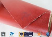 China Chemical Corrosion 1m*50m Satin Weave 0.45mm Silicone Coated Fiberglass Fabric for sale