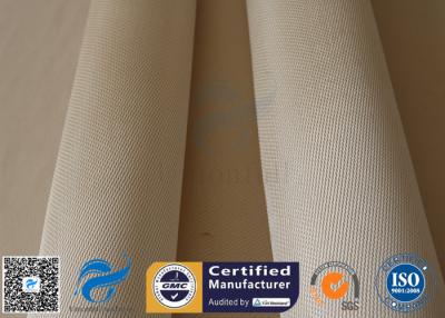 China 1200g/m2 Brown Cross Twill Weave High Silica Fabric 1200℃ Fiberglass Cloth for sale