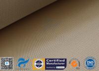 China 1200gsm 35oz Brown High Silica Fabric 1200℃ Satin Fiberglass Fire Blanket for sale