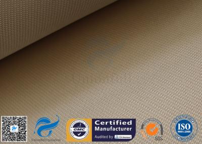 China 1200gsm 35oz Brown High Silica Fabric 1200℃ Satin Fiberglass Fire Blanket for sale