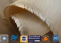 China 600g 18oz Brown Satin Fiberglass Silica Fabric For Kiln Heat Insulation Seal for sale