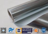 China 0.43mm Reflective Aluminium Foil Fiberglass Fabric 480g/m² for Heat Protection up to 550°C for sale