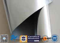 China 520g Silver Coated Fiberglass Fabric One Side Silicone One Side Aluminium Foil for sale