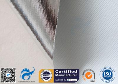 China 0.43mm Heat Reflective Aluminum Foil Laminated Fiberglass Fabric 480g/m² for Industrial Thermal Insulation for sale