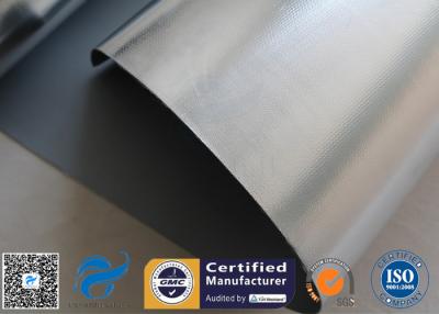 China 0.5mm Silicone Silver Coated Fabric / Aluminium Foil Fiberglass Cloth for sale