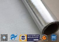 China Heat Reflective 0.9mm Aluminium Foil Fiberglass Silver Coated Fabric Pipe Insulation for sale